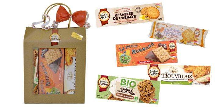 Sac cadeau gourmand ‎• Nos coffrets & boîtes ‎• Biscuiterie de Abbaye